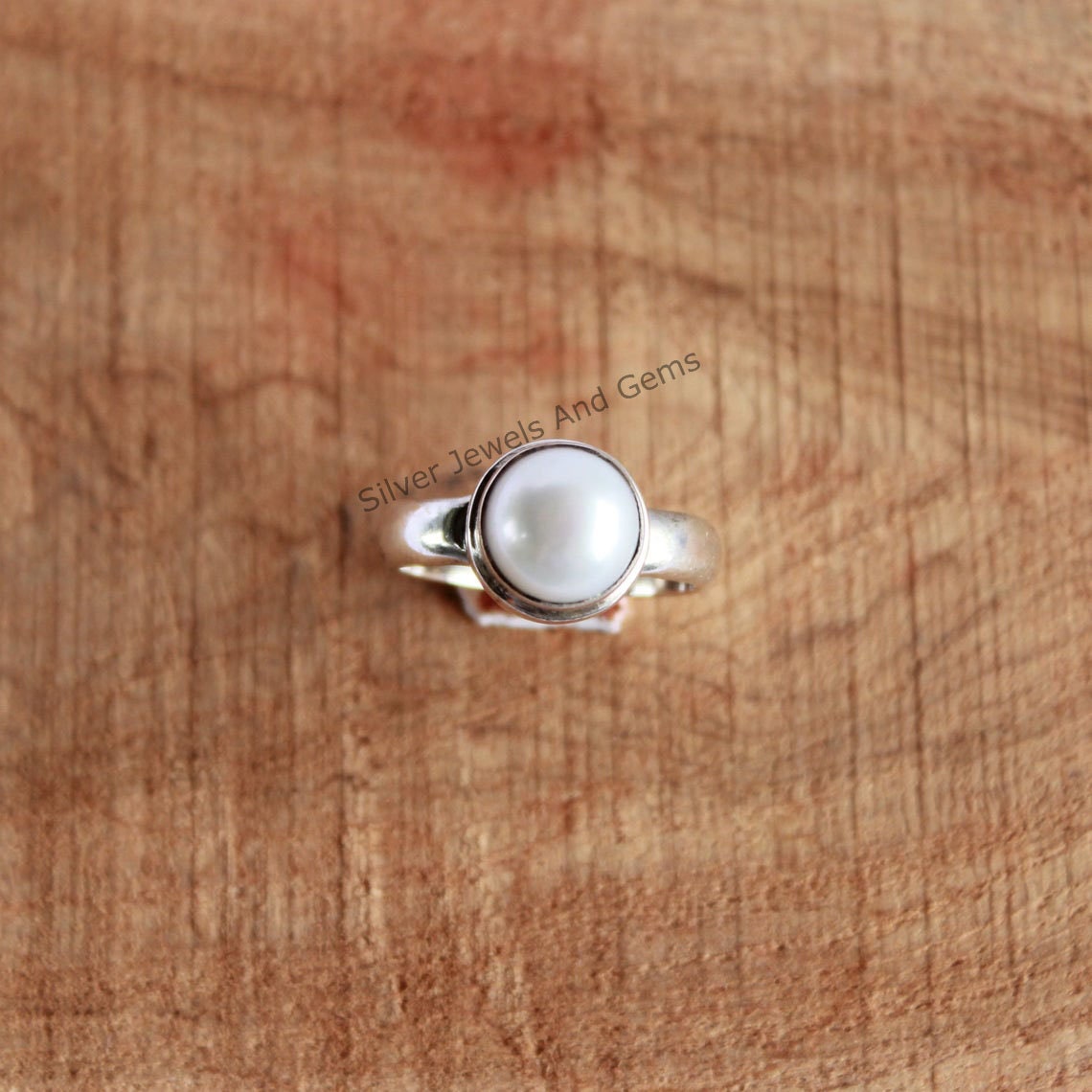 Natural Pearl Ring-handmade Silver Ring-925 Sterling Silver - Etsy