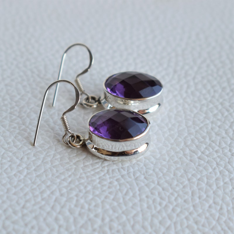 Amethyst Earrings - Etsy