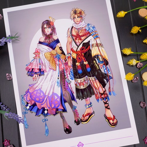 Art Print Final Fantasy X Original Japanese Design Tidus - Etsy