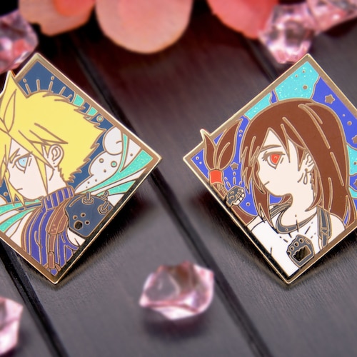 Enamel Pin Final Fantasy VII Remake Zack & Aerith - Etsy