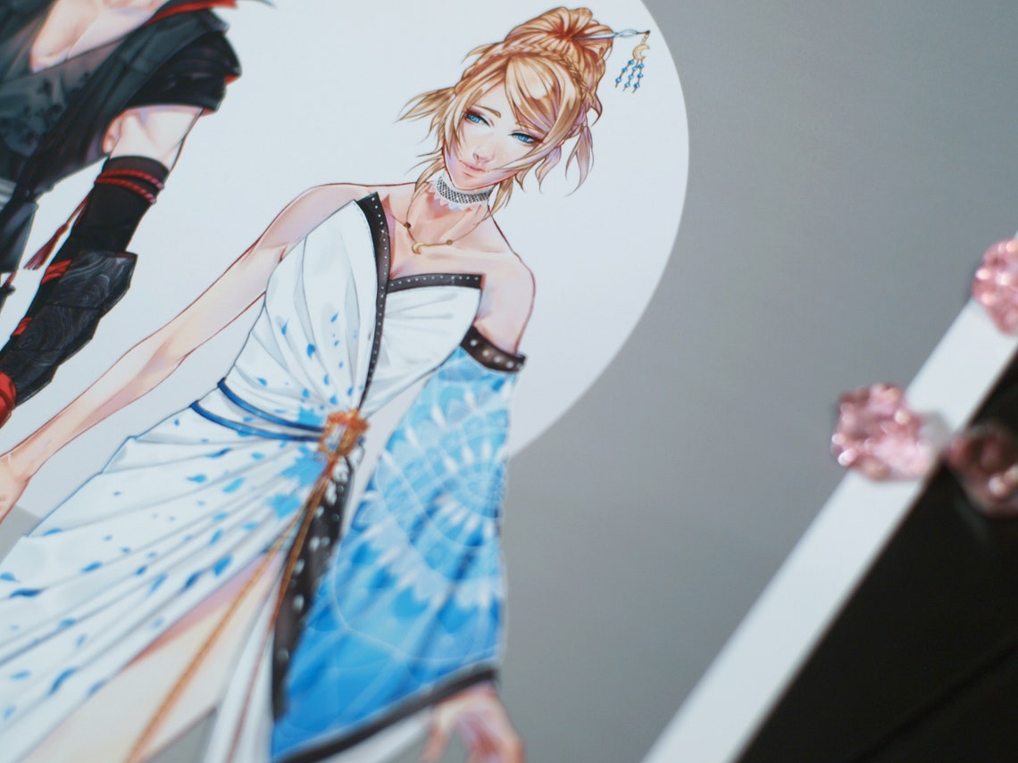 Art Print - Final Fantasy XV Original Japanese Design - Noctis and ...