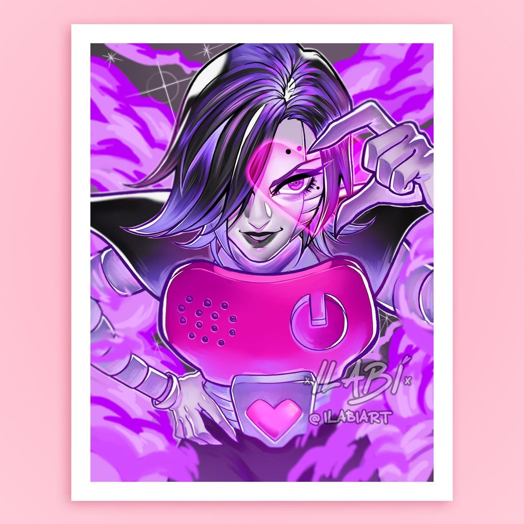 Art Print - Undertale - Mettaton Ex - Etsy