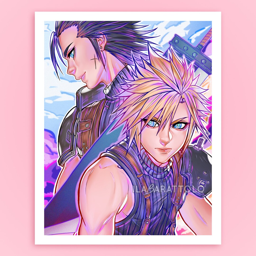 Art Print - Final Fantasy VII Rebirth - Cloud and Zack - Etsy