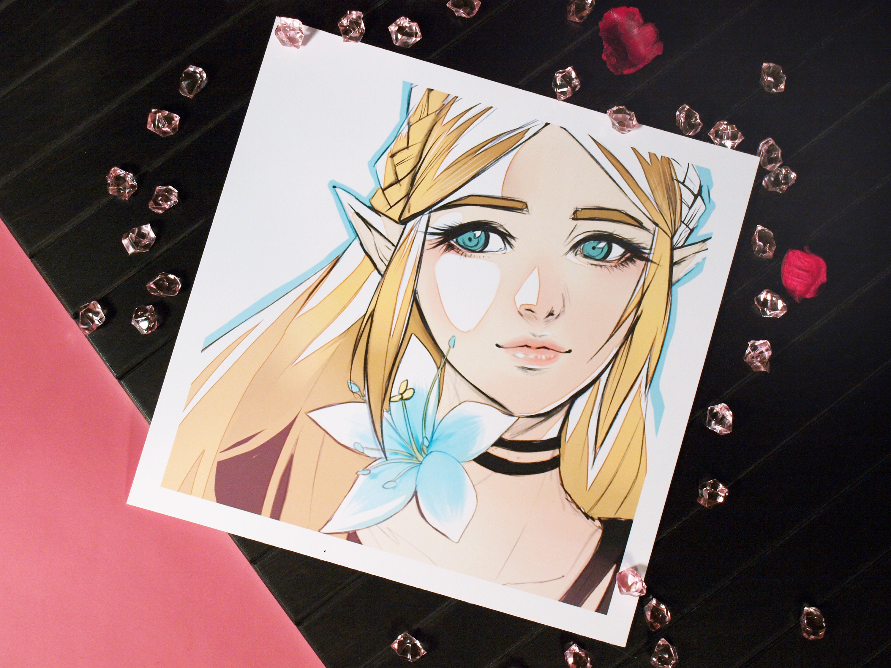 Art Print the Legend of Zelda BOTW Casual Zelda - Etsy