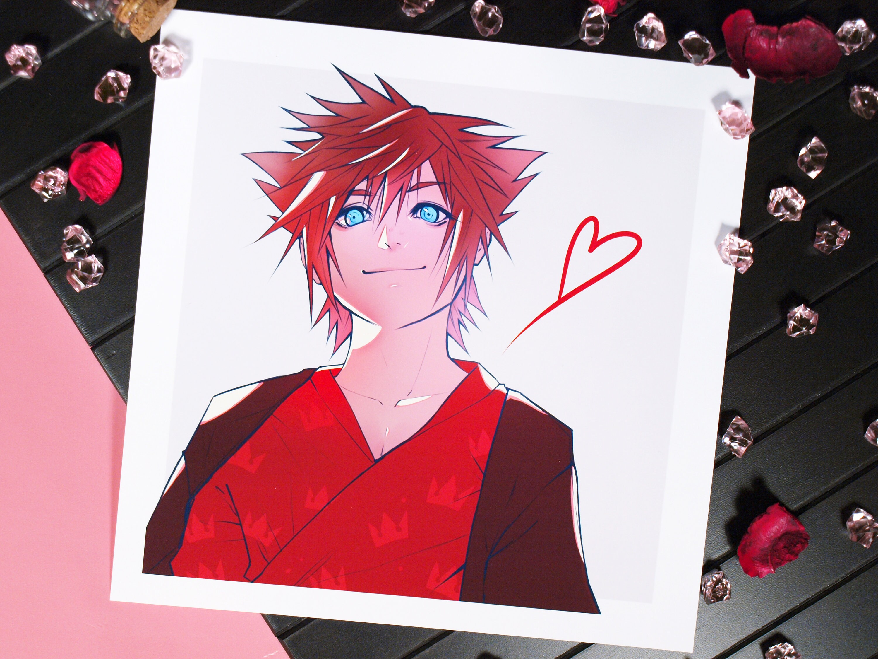 Art Print Kingdom Hearts Sora and Vanitas - Etsy