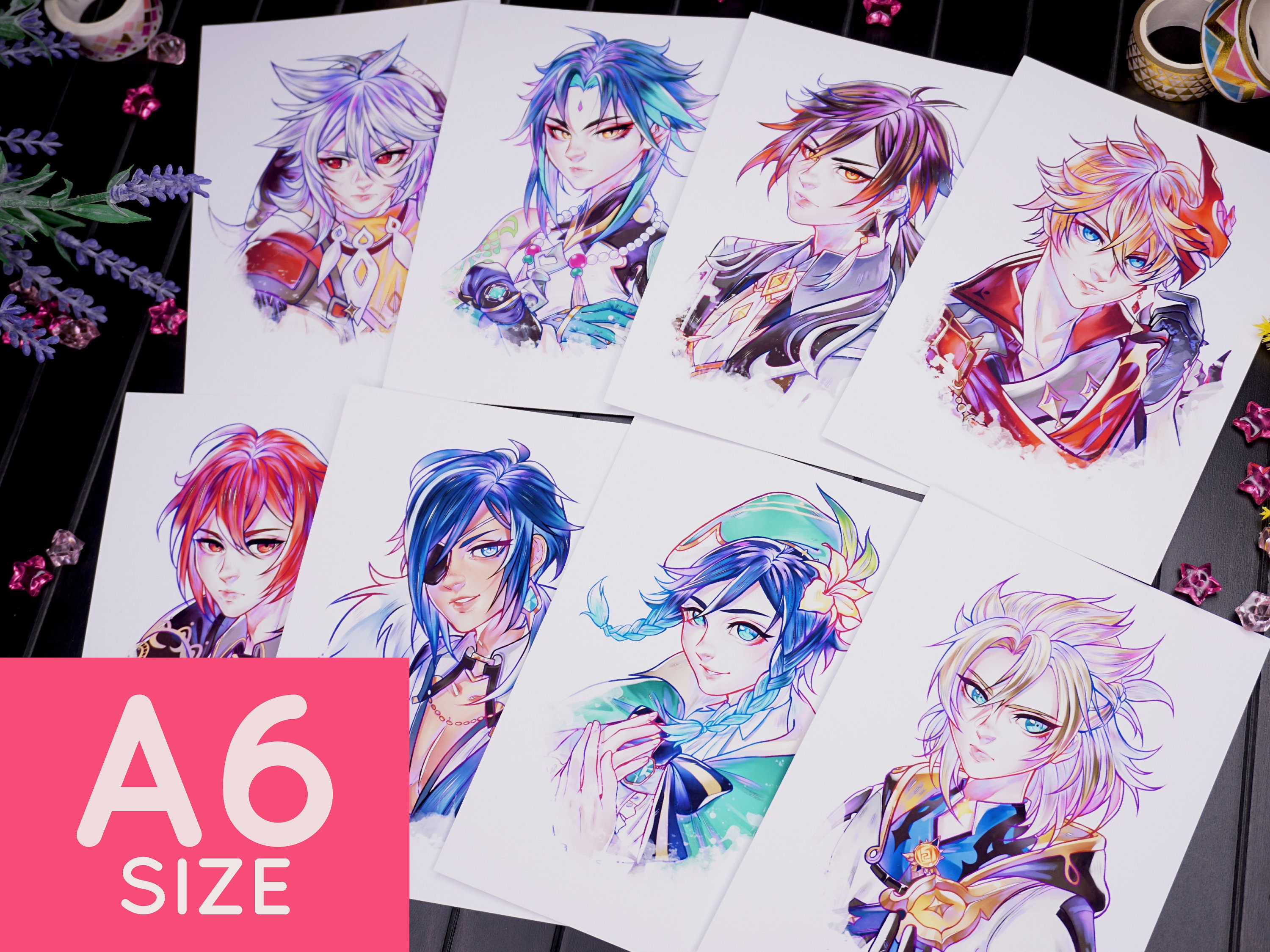 Art & Collectibles Prints Digital Prints Genshin Impact print Xiao ...