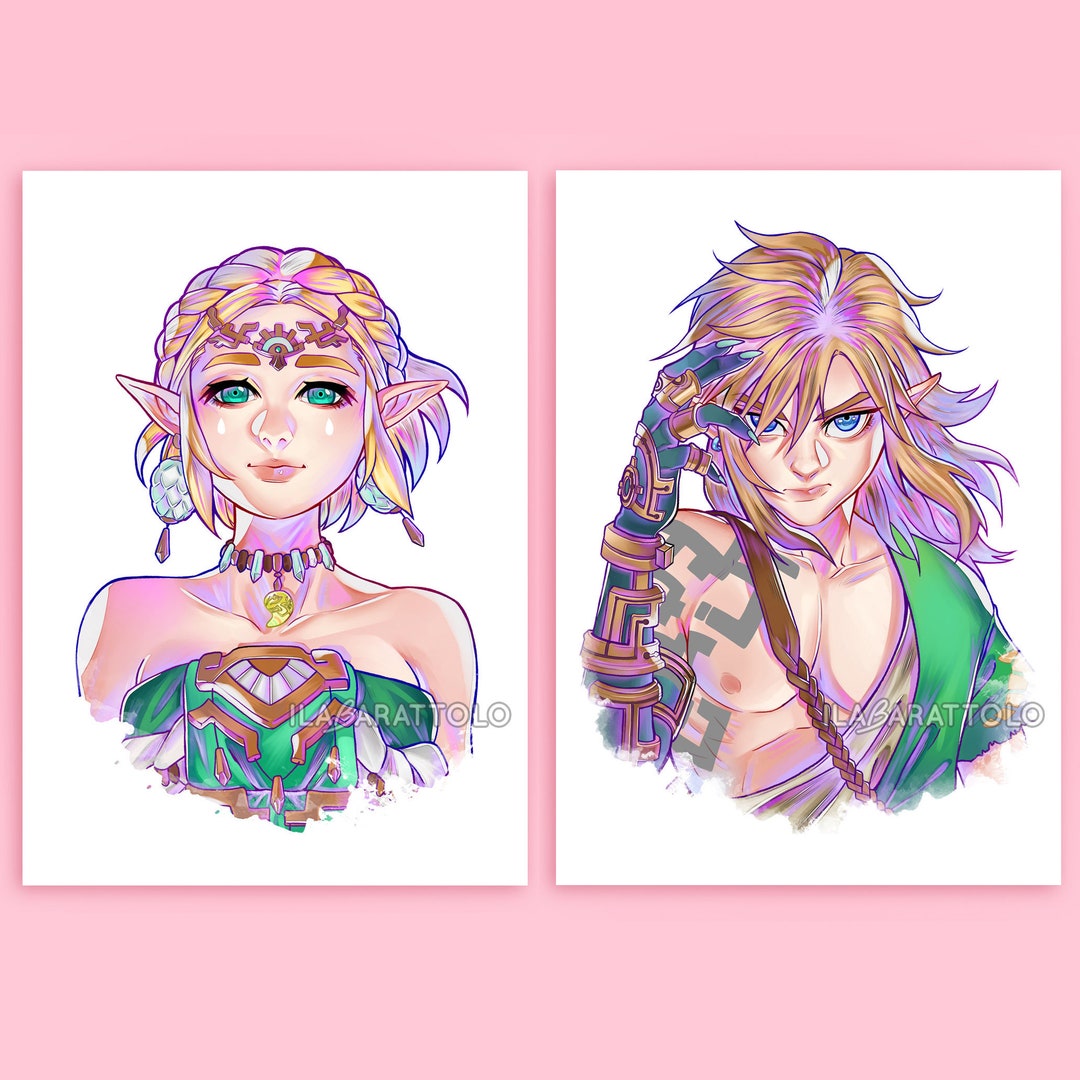 A5 Print - the Legend of Zelda TOTK - Archaic Tunic Link, Sage of Time ...