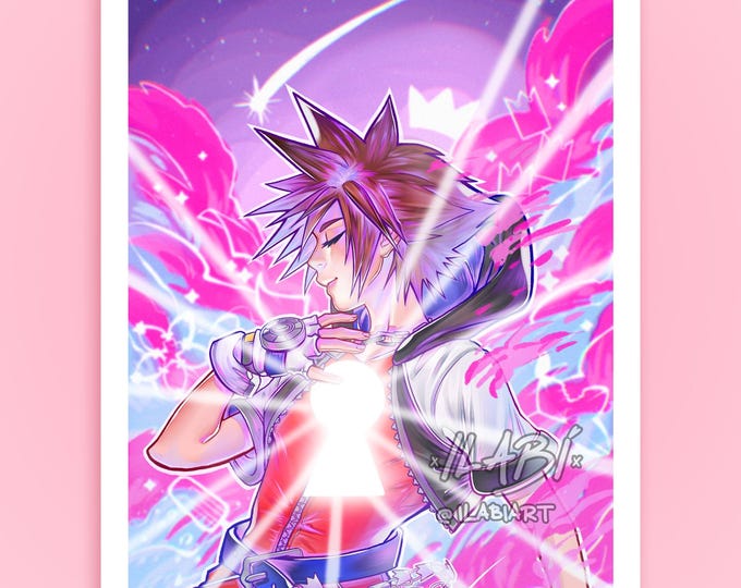 Art Print - Kingdom Hearts - Sora - Drifting Memories - Etsy