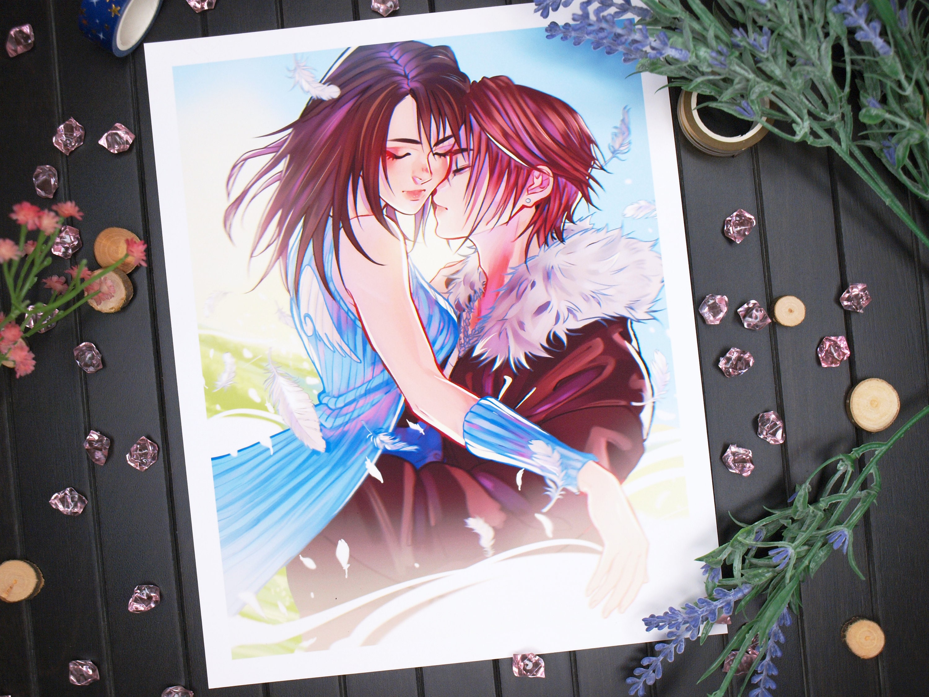 Art Print Final Fantasy VIII Squall and Rinoa I Promise - Etsy