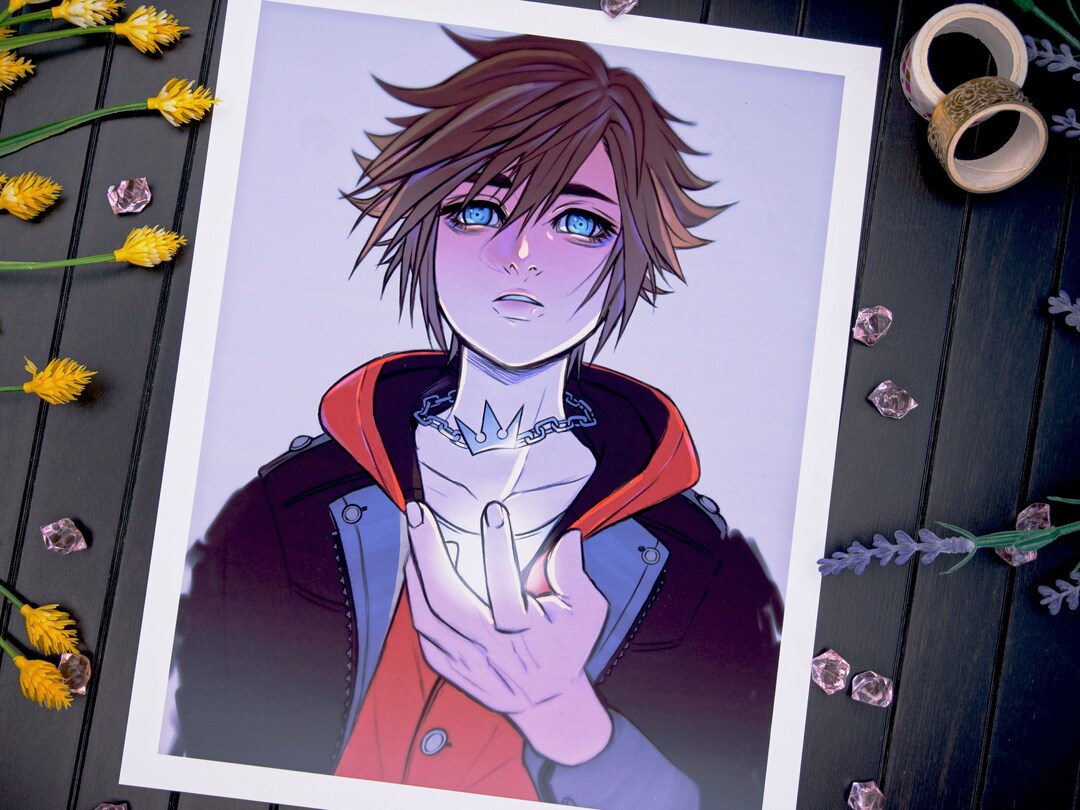 Art Print - Kingdom Hearts - KH4 Sora - Etsy