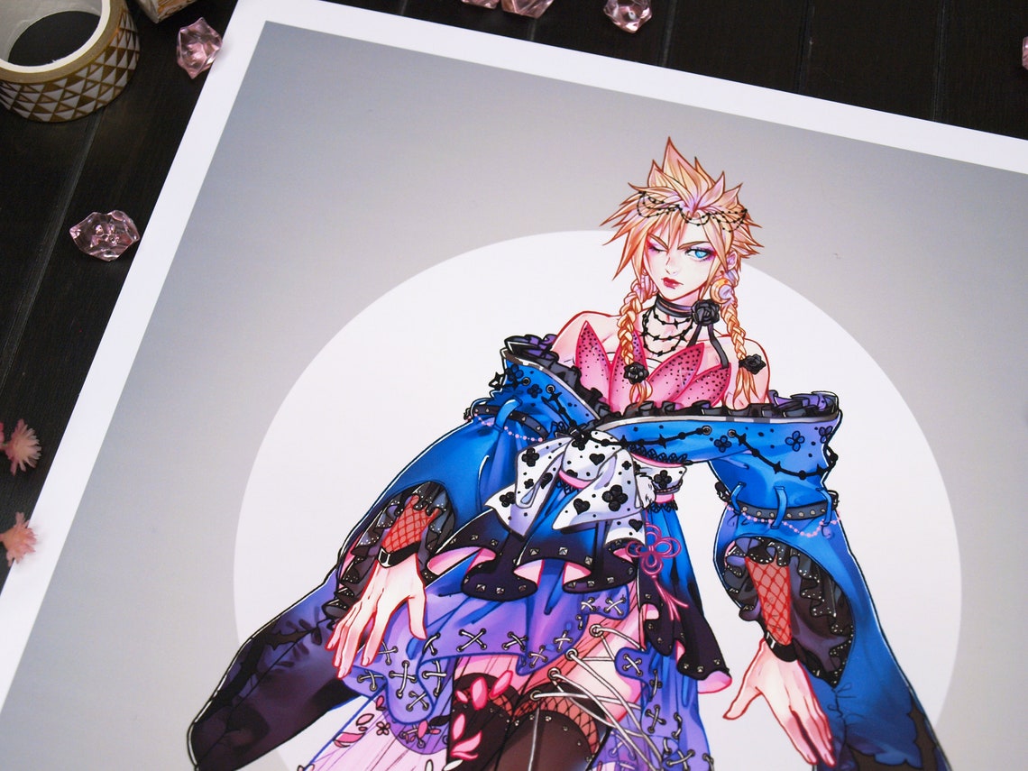 Art Print Final Fantasy VII Original Japanese Design - Etsy