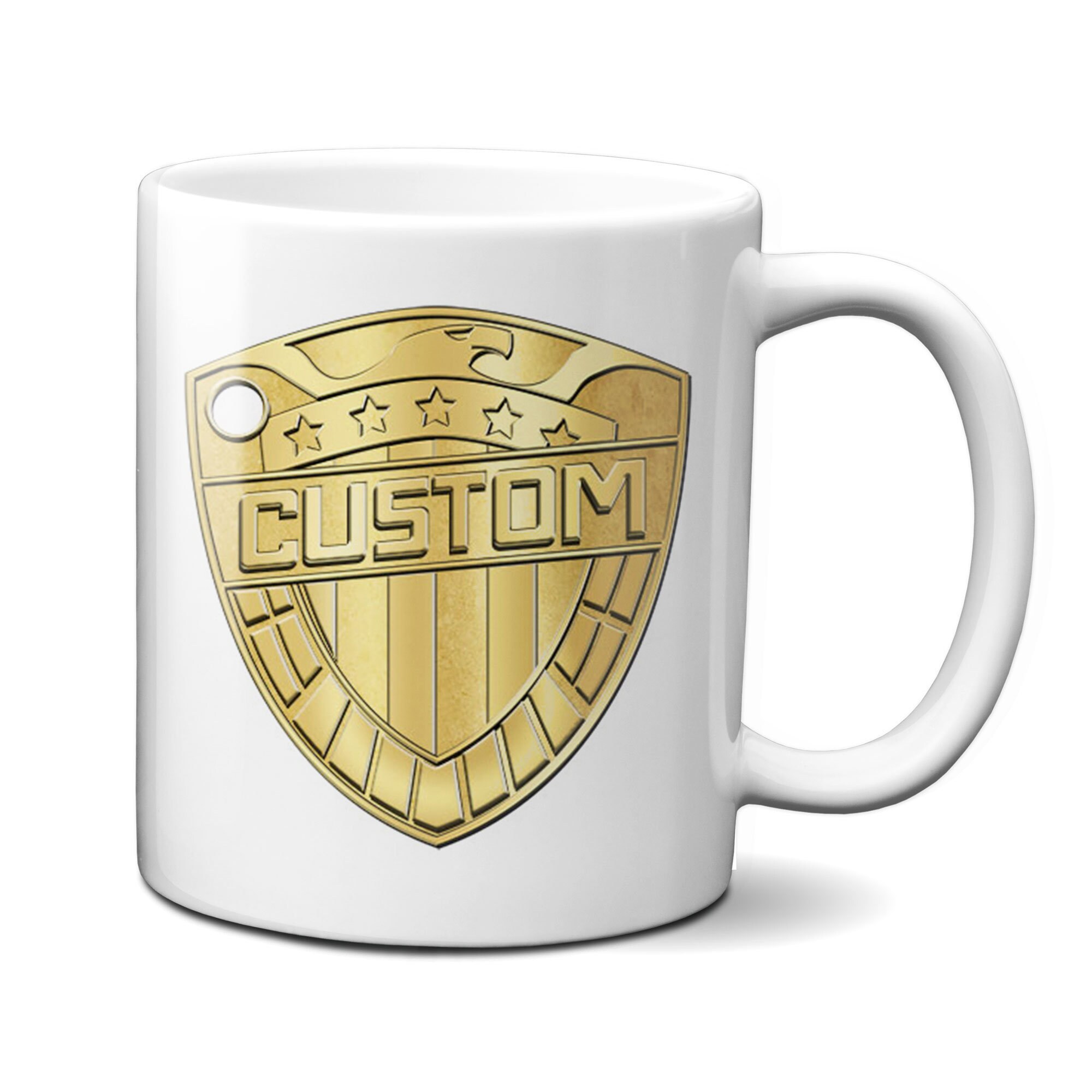 Judge Dredd Shield Custom Name 11oz Mug | Etsy