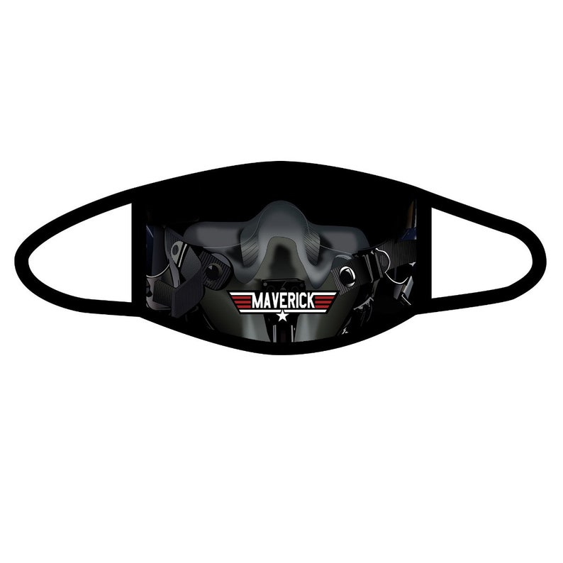 Top Gun Maverick Mask Polyester Face Mask Large | Etsy