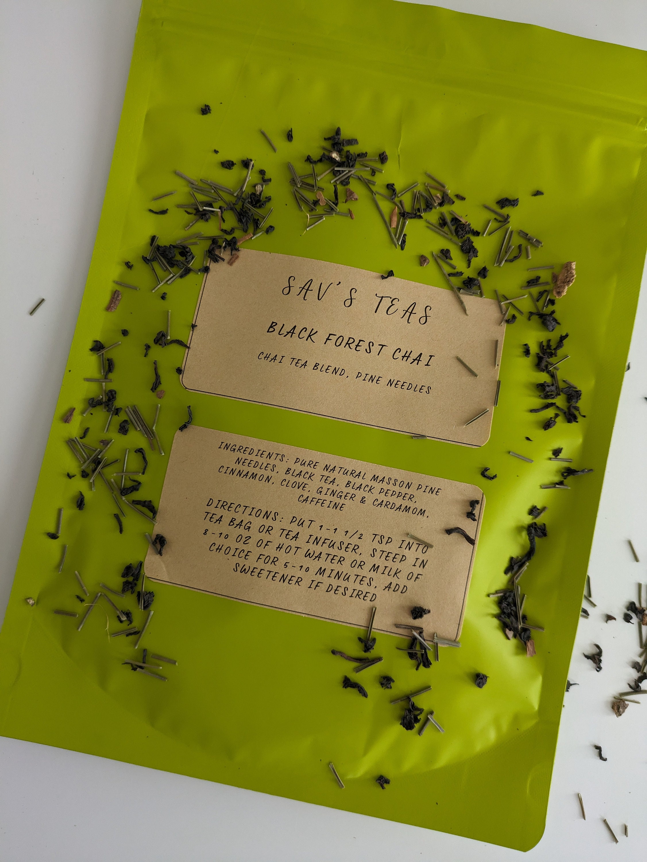 Energizing Black Forest Chai Tea - Etsy