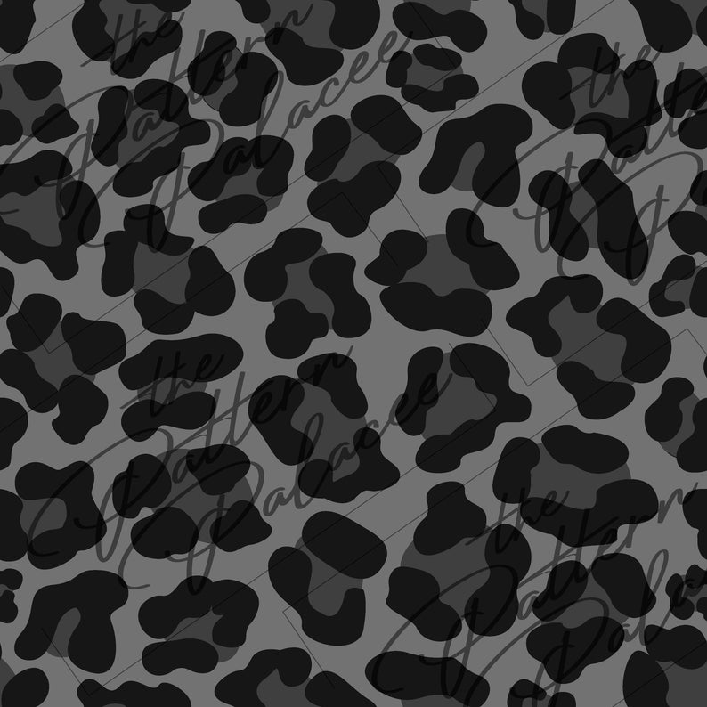 Gray Cheetah / Seamless Pattern / Digital File / Seamless | Etsy