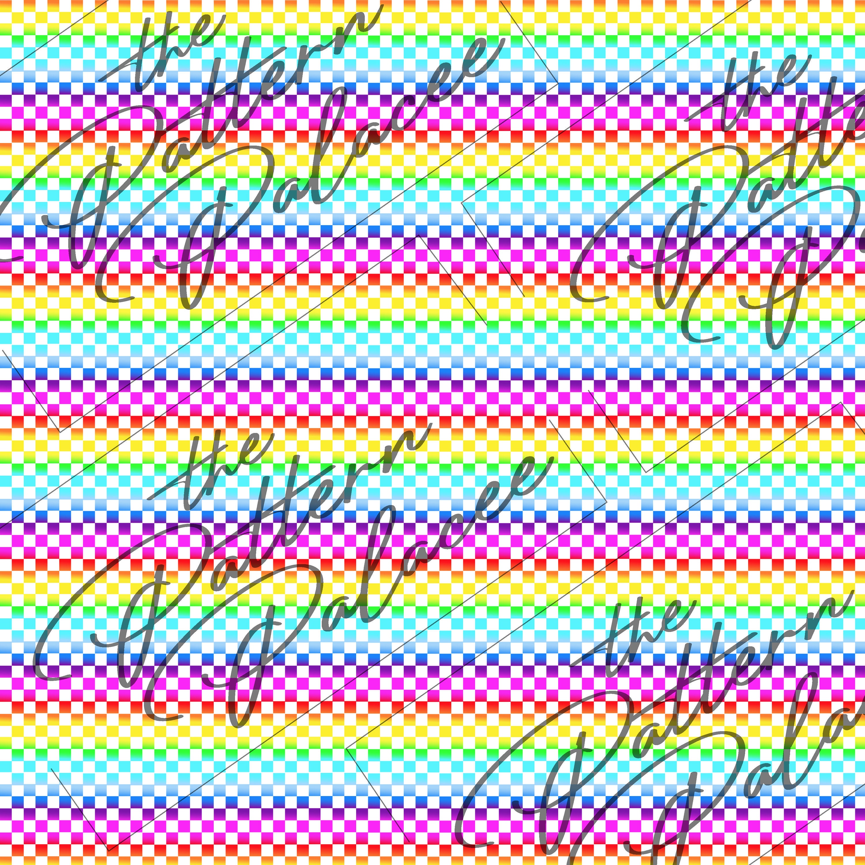 Rainbow Checkers / Seamless Pattern / Digital File / Digital - Etsy