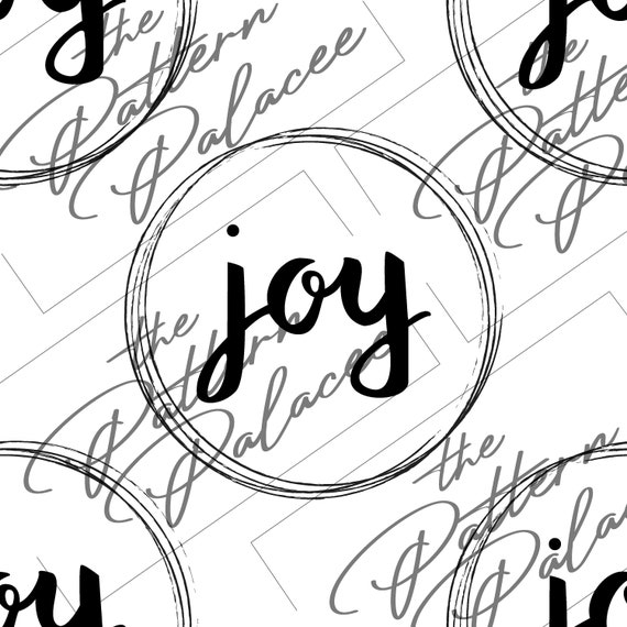 Joy Pattern / Handdrawn / Drawn / Seamless Pattern / Digital - Etsy