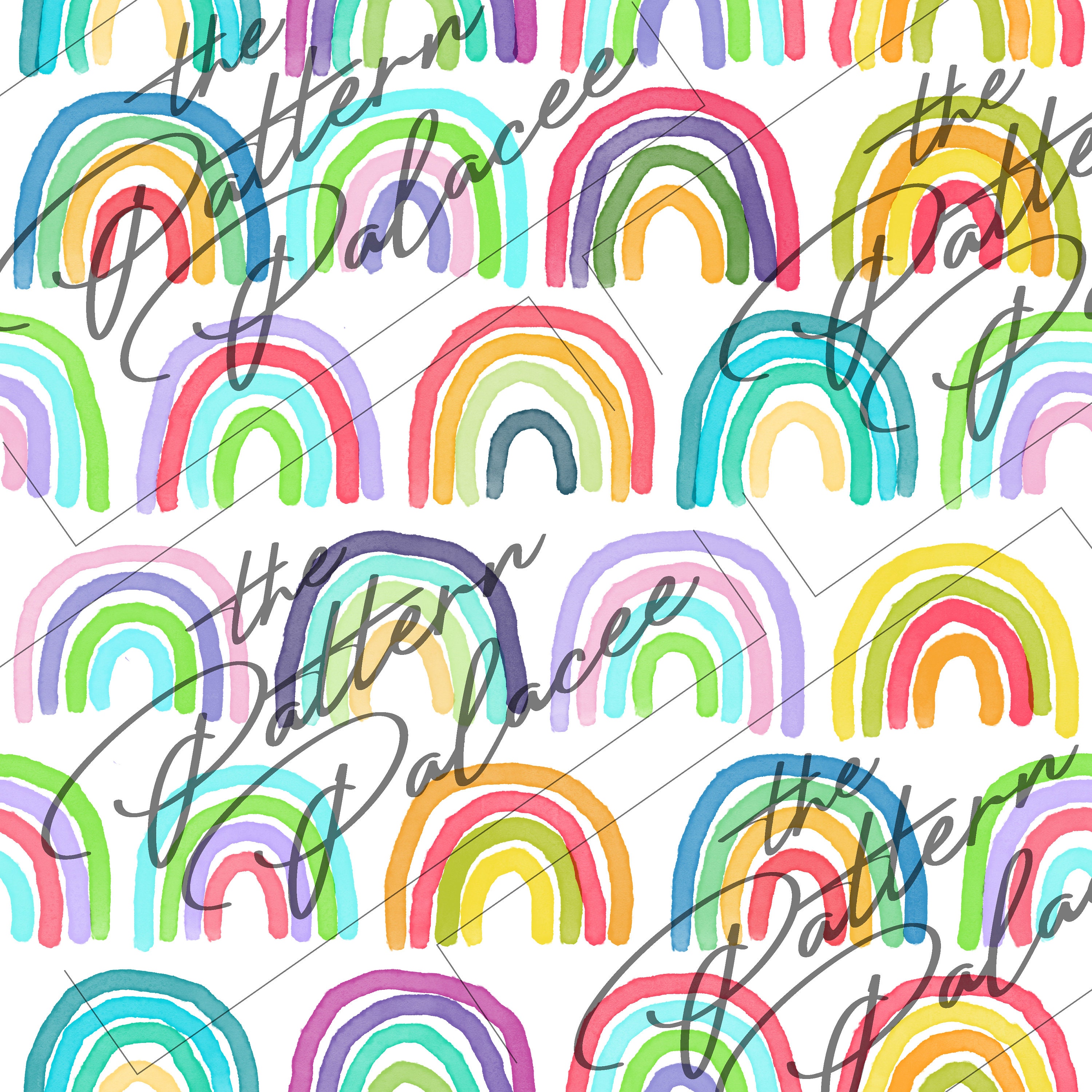 Paper, Party & Kids Materials Water Color Rainbows Hand Drawn Rainbows ...