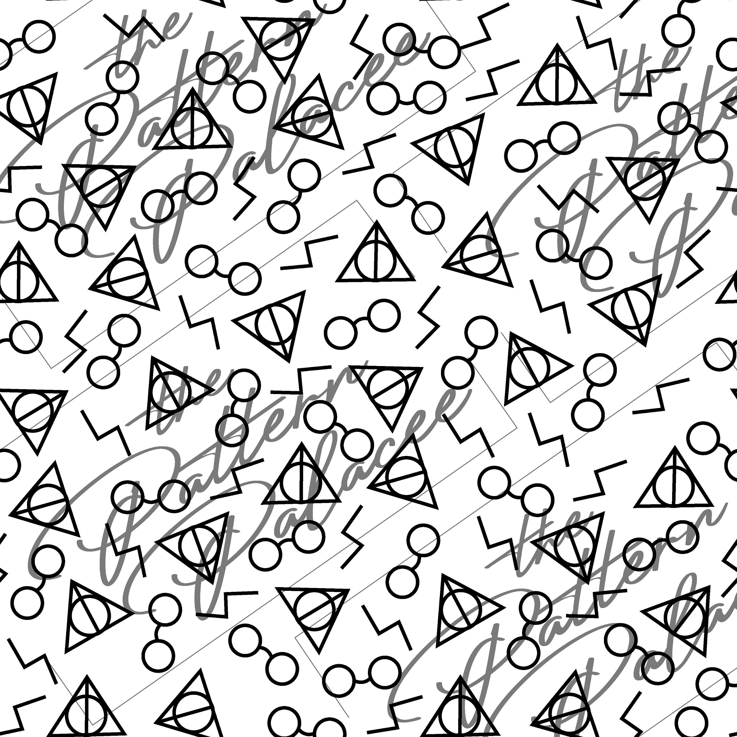 Harry Potter Simple / Seamless Pattern / Digital File / | Etsy