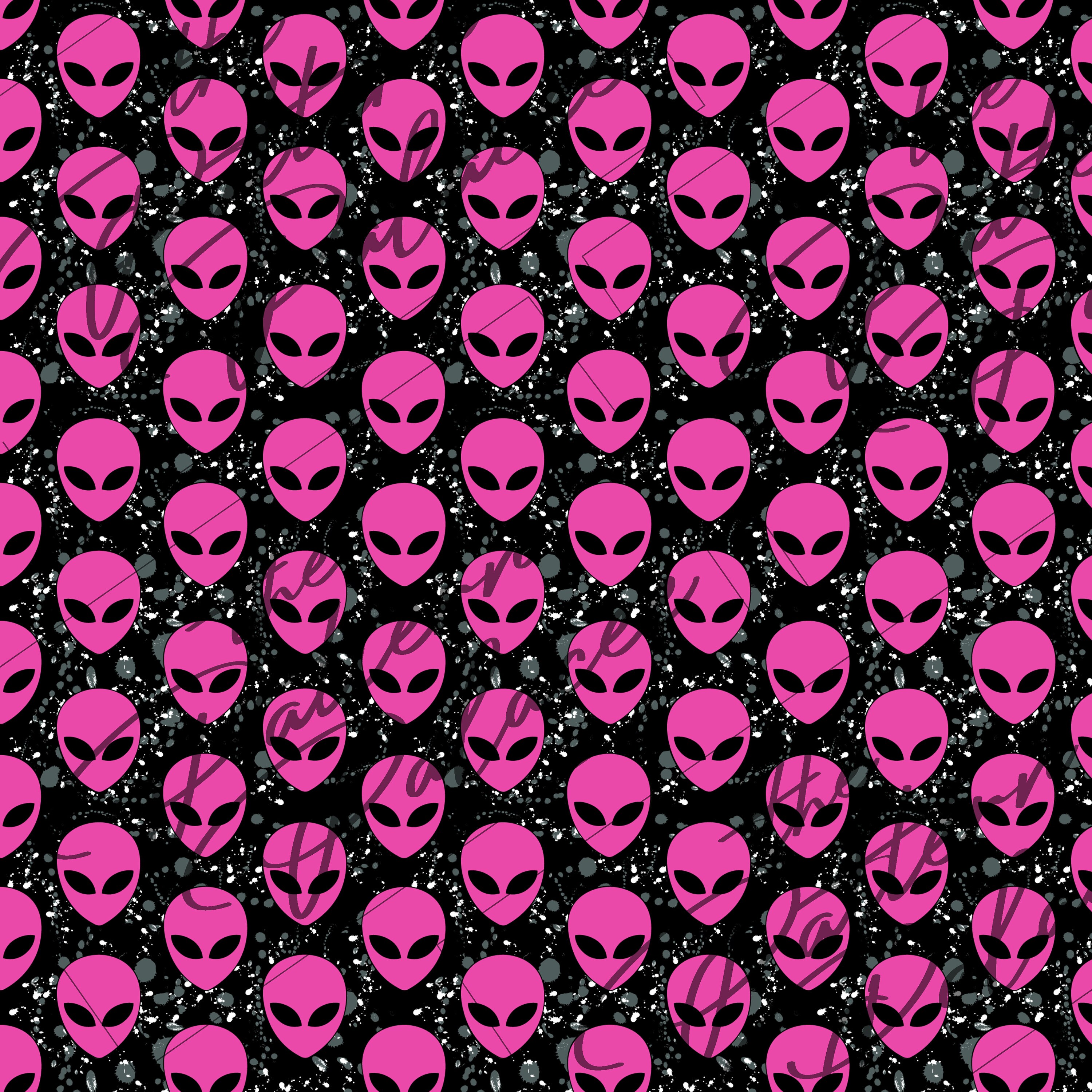 Cute Alien Heads / Alien Seamless Pattern / Boy / Girl Patterns / JPEG ...