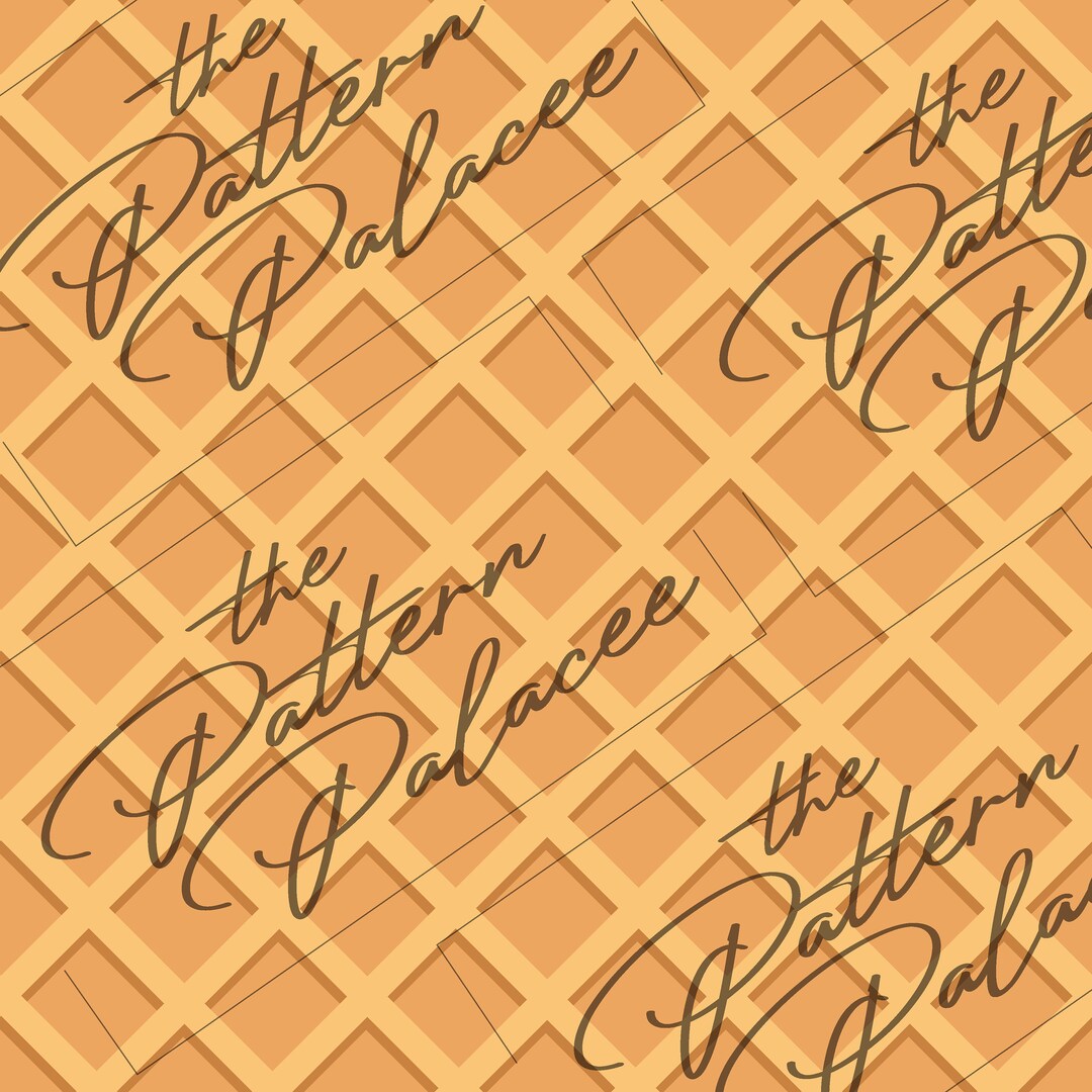 White Waffle / Seamless Pattern / Cute Pattern / Waffle Pattern ...