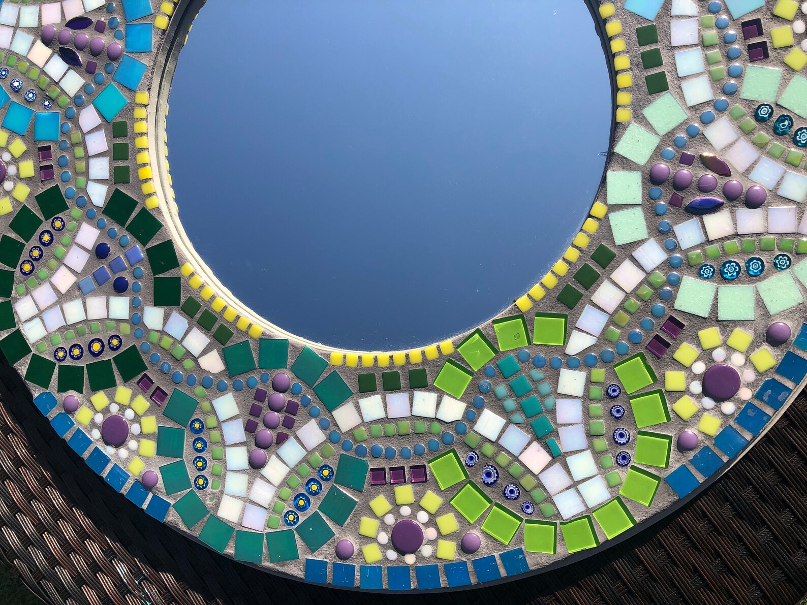 Blue/green Mosaic Mirror - Etsy
