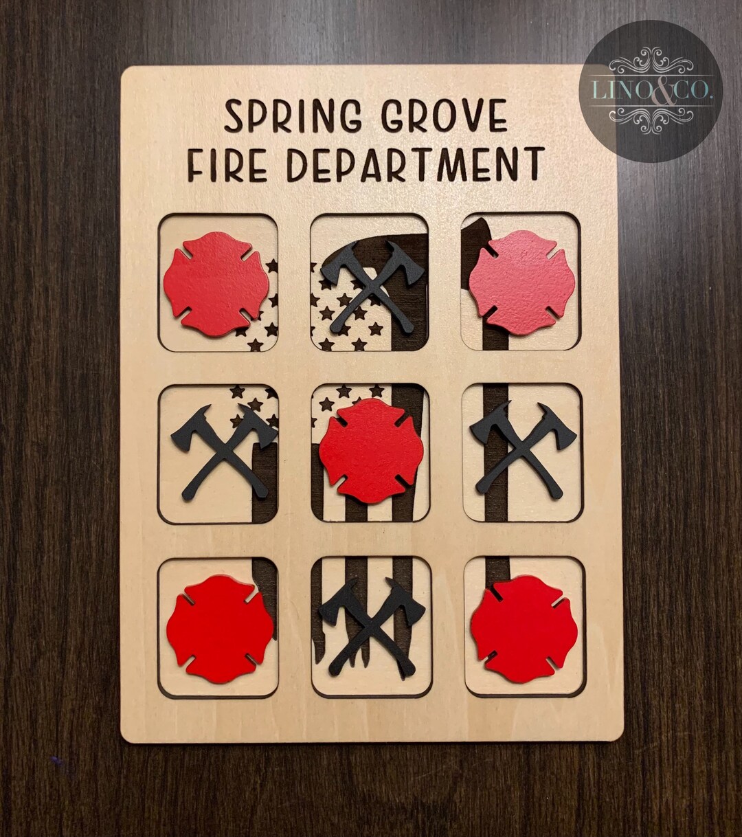 Firefighter Tic Tac Toe Game Fire Department Tic Tac Toe Game ...