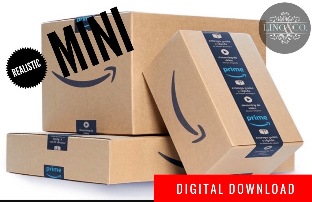Mini Amazon Box Download PDF File Printable - Etsy