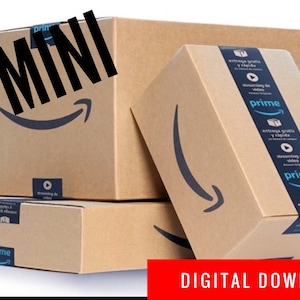 Mini Amazon Box Download PDF File Printable - Etsy