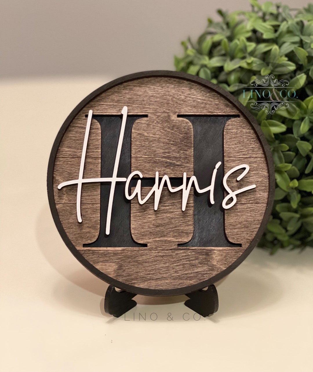 Family Name Tier Tray Decor | Tiered Tray Accessories | Monogram Name ...