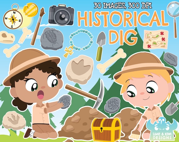 Dinosaur Dig Clipart