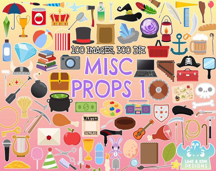 Misc Props 1 Clipart Instant Download Vector Art Pirate - Etsy