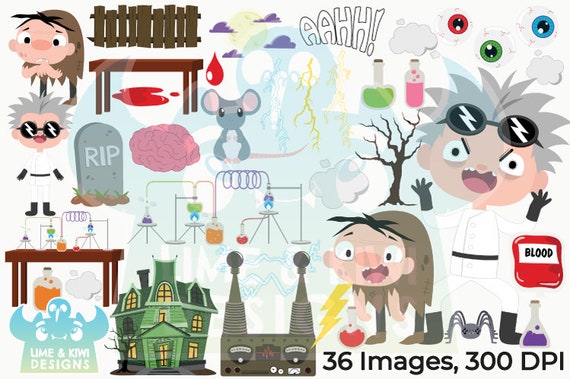 Mad Scientist Lab Clipart