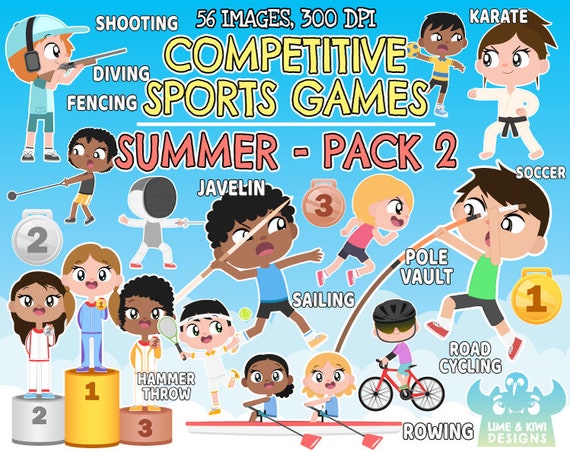 Clipart Of Olympic Kids