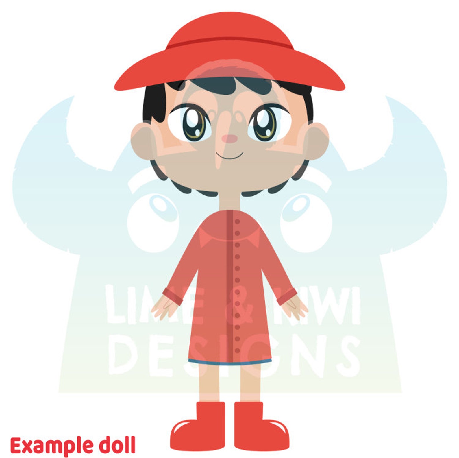 Paper Dolls Boys Clipart Instant Download Vector Art - Etsy