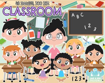 Awesome Kids MEGABUNDLE. Clipart Children of Diverse - Etsy