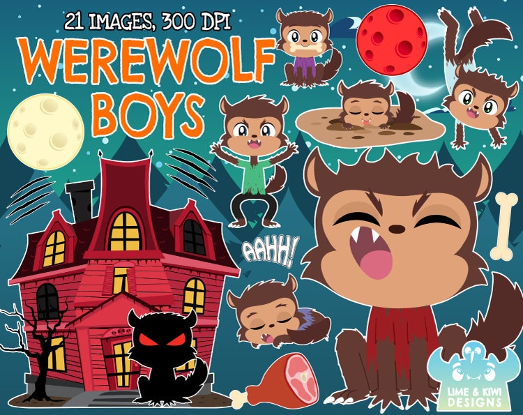 Halloween Werewolf Clipart