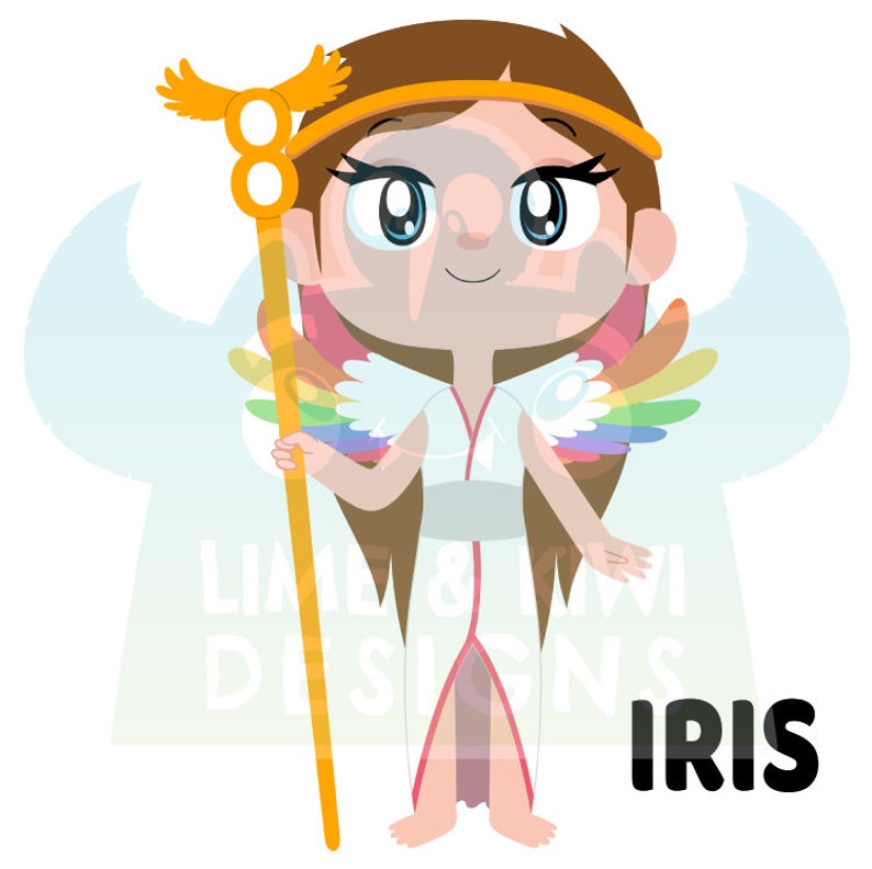 Greek Mythology Characters Clipart, Black and White, Digital Stamps ...