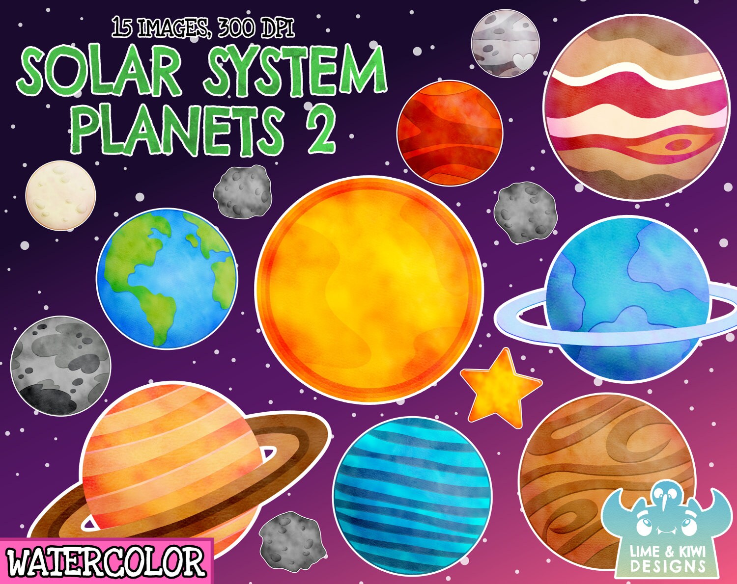 Planets In The Solar System Clipart