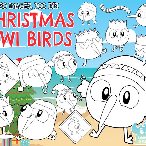 Kiwi Santa Hat - Etsy