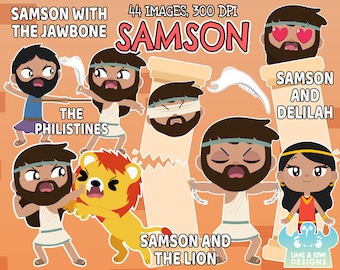Samson Bible Clipart For Kids