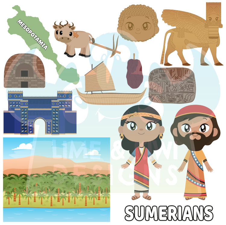 Mesopotamian Astronomy Clip Art