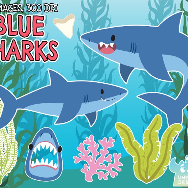 Shark Clipart - Etsy