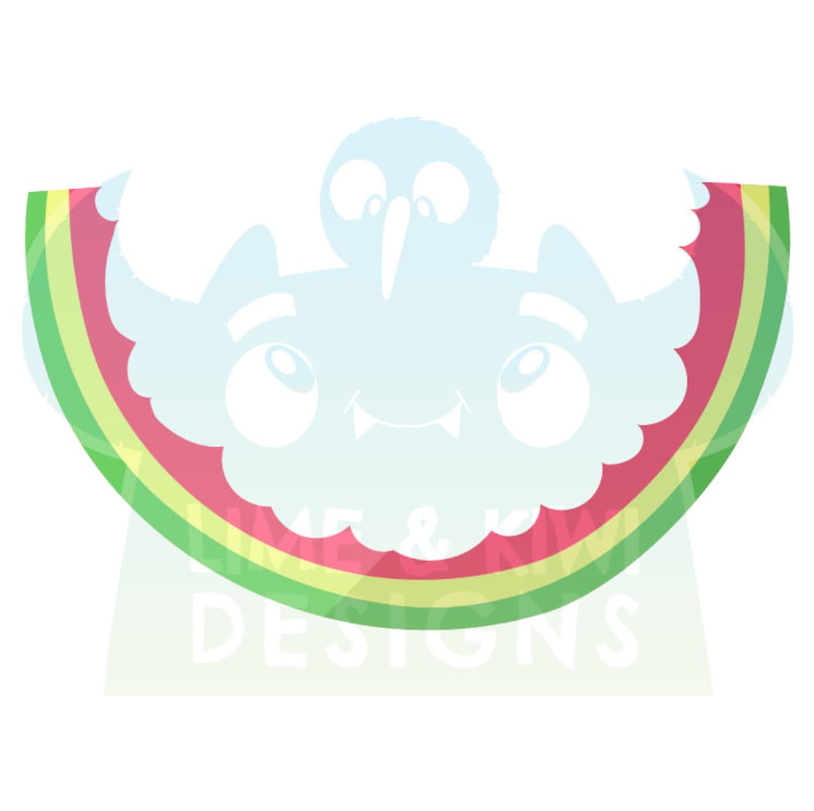Watermelon Clipart, Black and White, Digital Stamps, Fruit, Summer ...