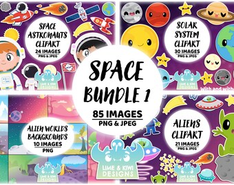 Solar System Clipart Solar System Graphic COMMERCIAL USE - Etsy