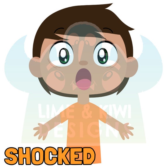 Shocked Boy Clipart
