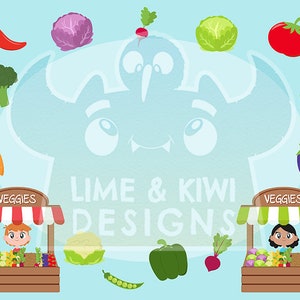 Simple Food Backgrounds Clipart, Instant Download Art, Commercial Use ...