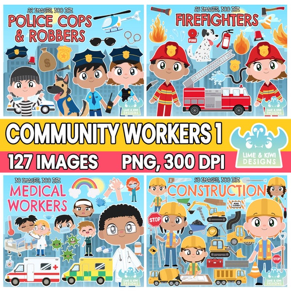 Community Worker Clipart - Etsy