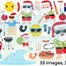 Christmas Down Under Clipart Instant Download Vector Art - Etsy UK