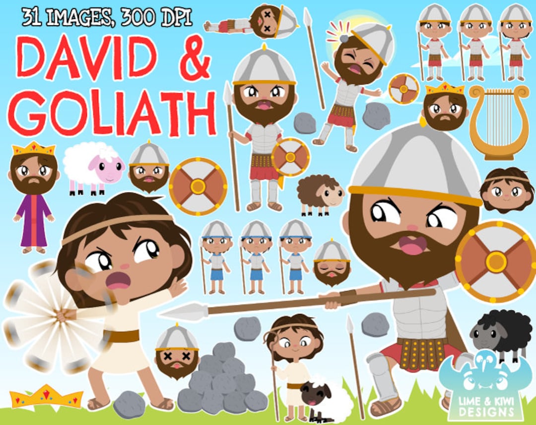 David And Goliath Clipart